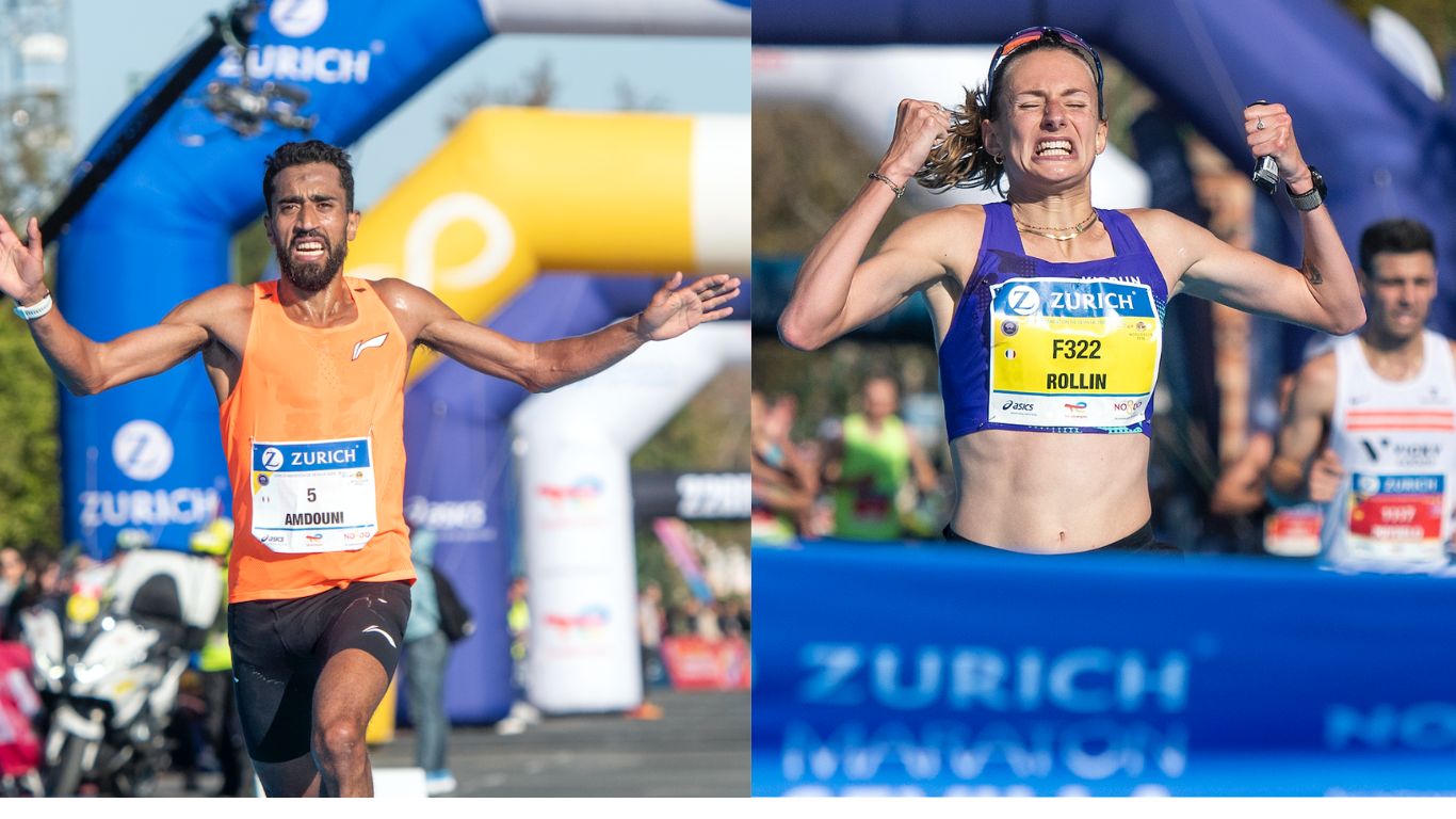 Records de France pour Morhad Amdouni et Méline Rollin au Marathon de ...